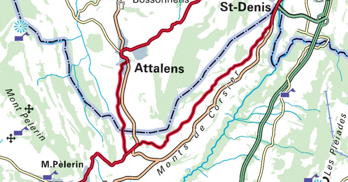 Balade à vélo au départ de Jongny - Vaud